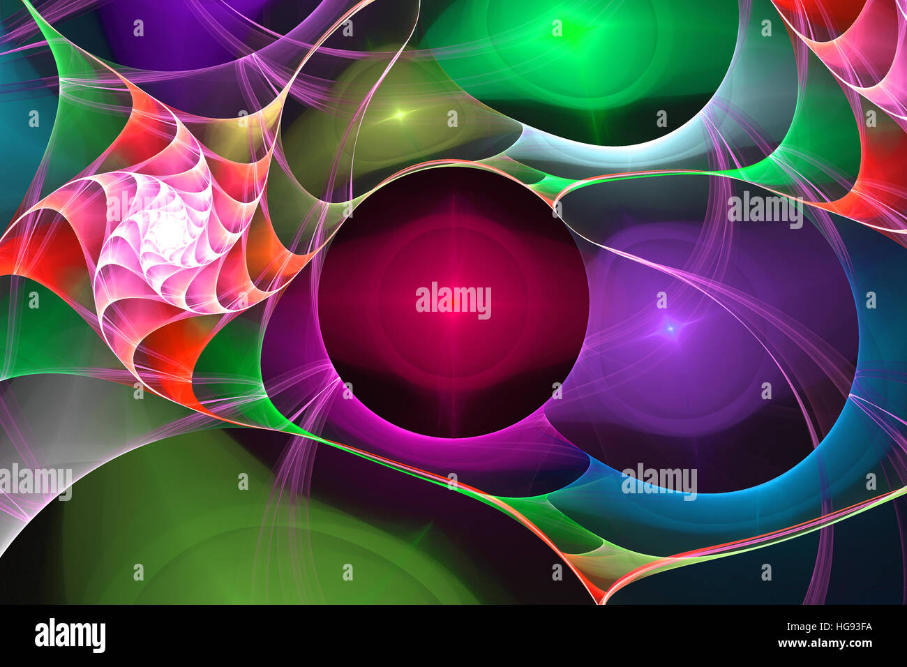 Perfection in geometry. Fractals illustration universe,galaxies,chaos ...