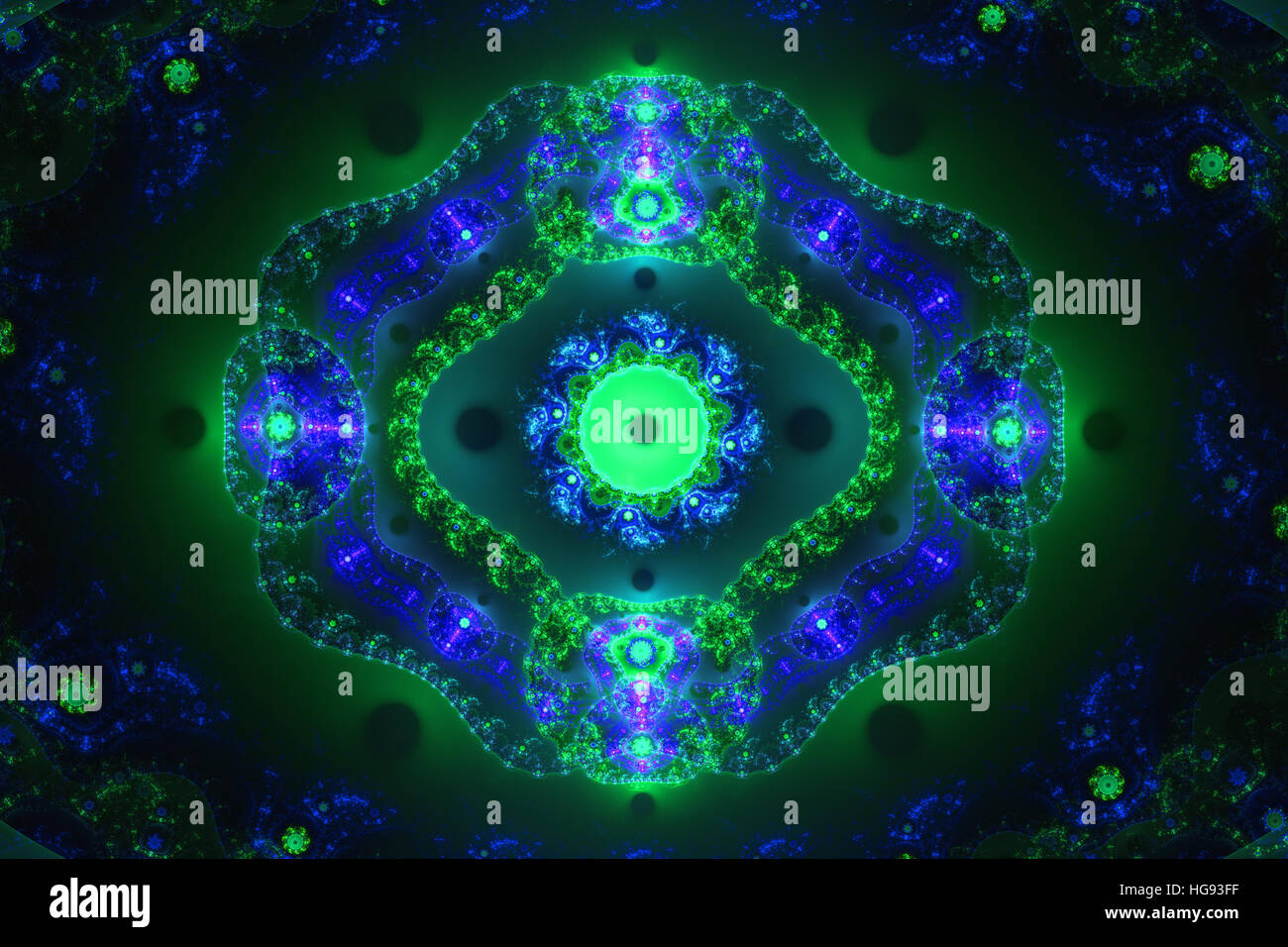 Perfection in geometry. Fractals illustration universe,galaxies,chaos ...