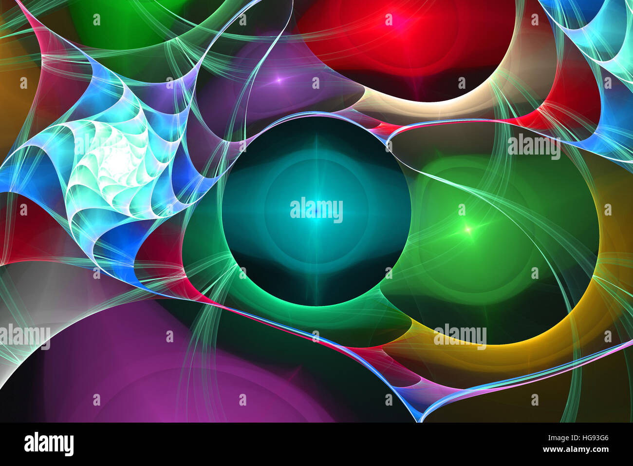Perfection in geometry. Fractals illustration universe,galaxies,chaos ...