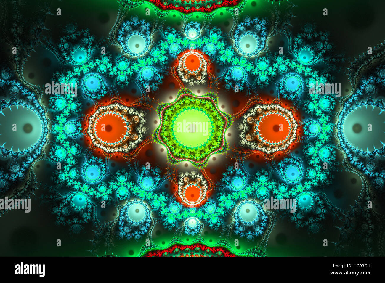 Perfection in geometry. Fractals illustration universe,galaxies,chaos ...