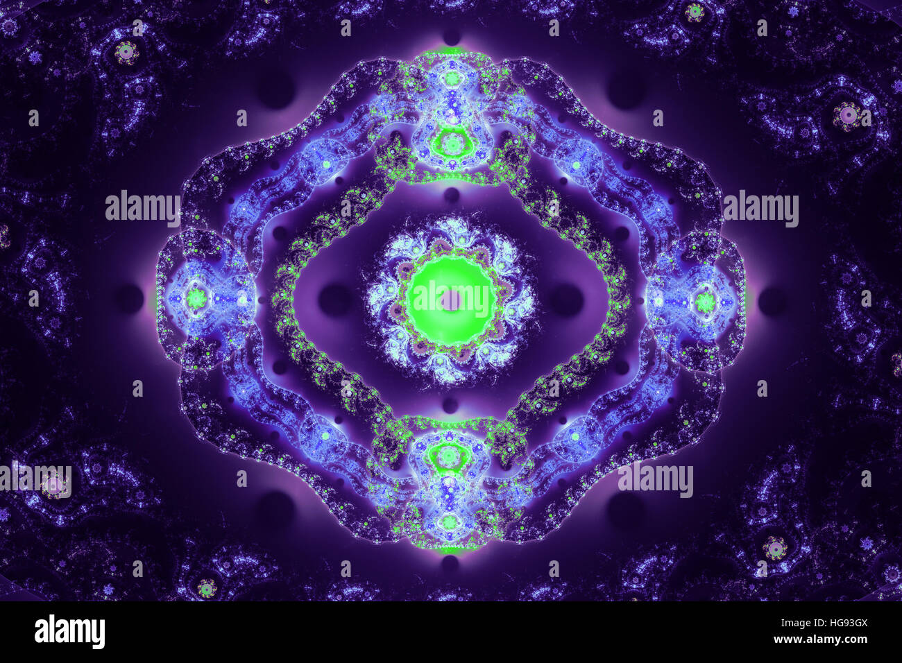 Perfection in geometry. Fractals illustration universe,galaxies,chaos ...