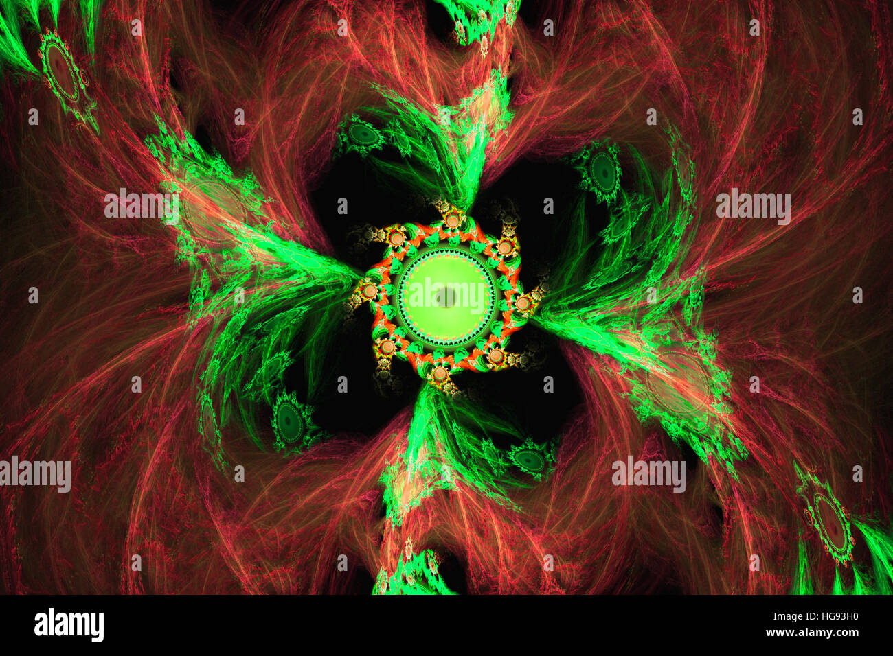 Perfection in geometry. Fractals illustration universe,galaxies,chaos ...