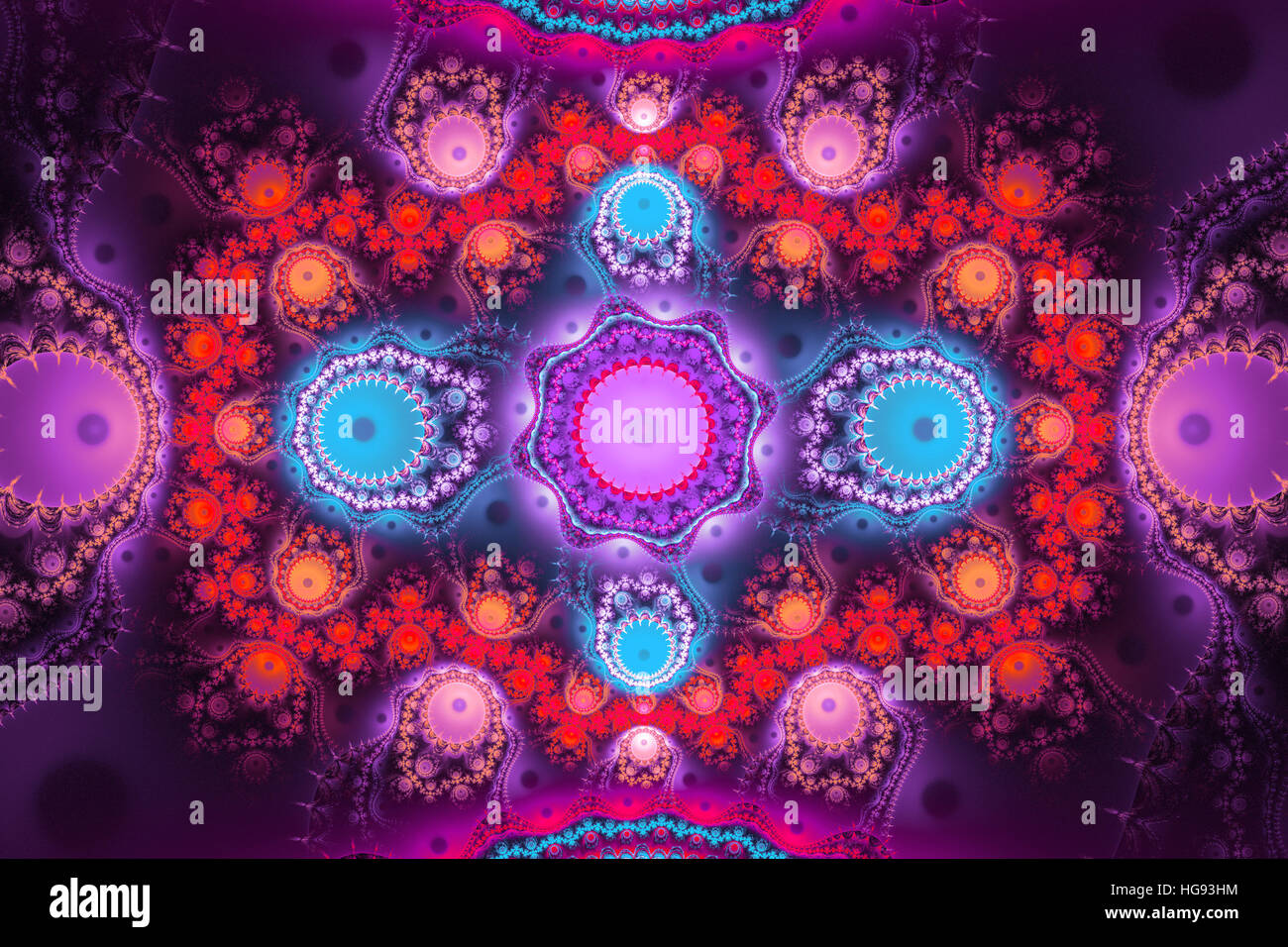 Perfection in geometry. Fractals illustration universe,galaxies,chaos ...