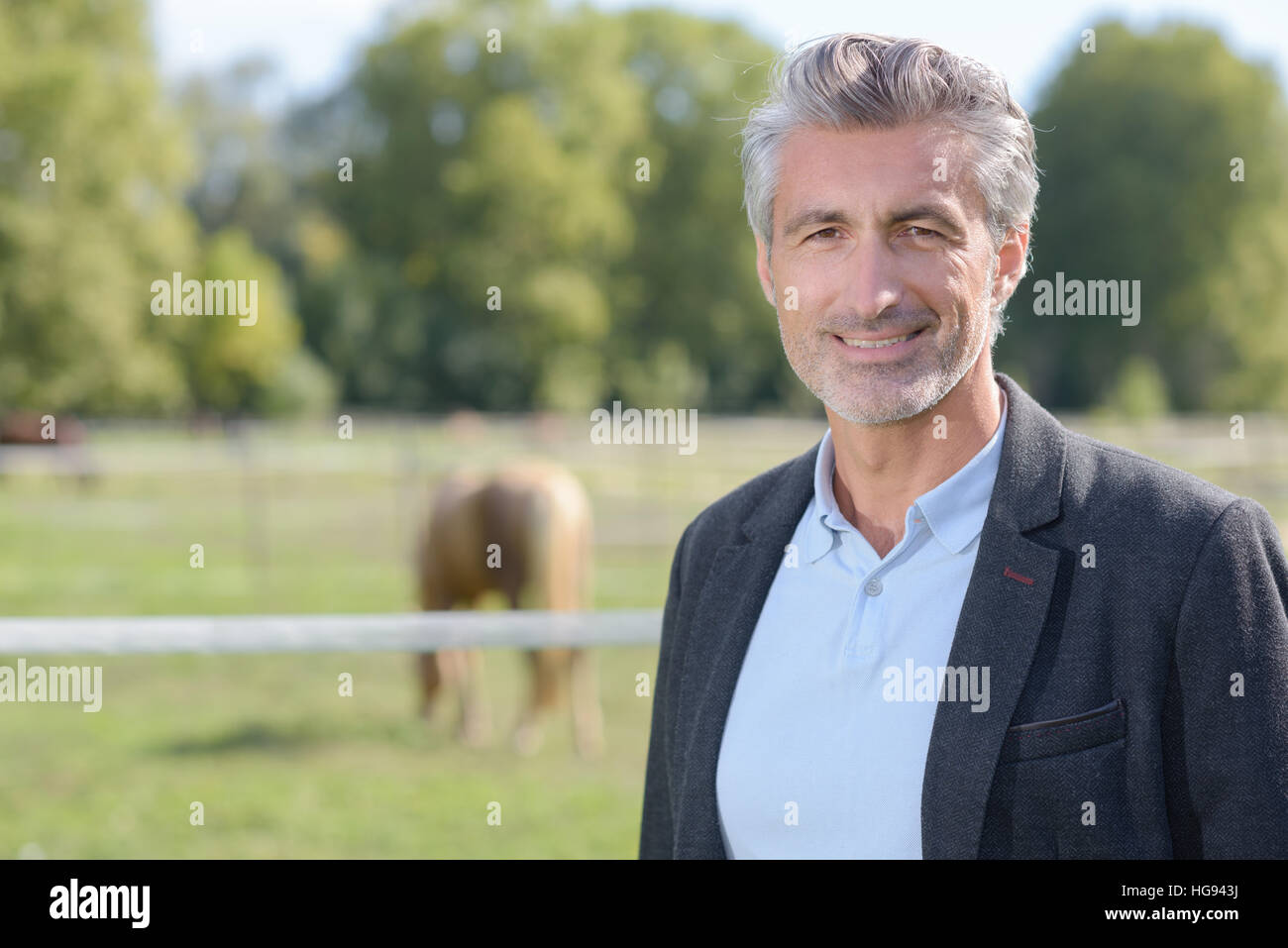 man in countryside Stock Photo - Alamy