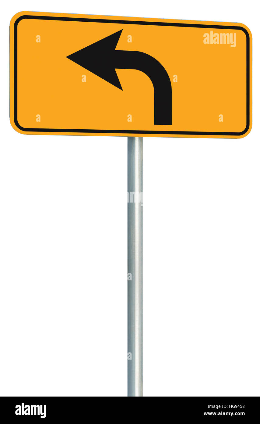 Left turn only sign hi-res stock photography and images - Alamy
