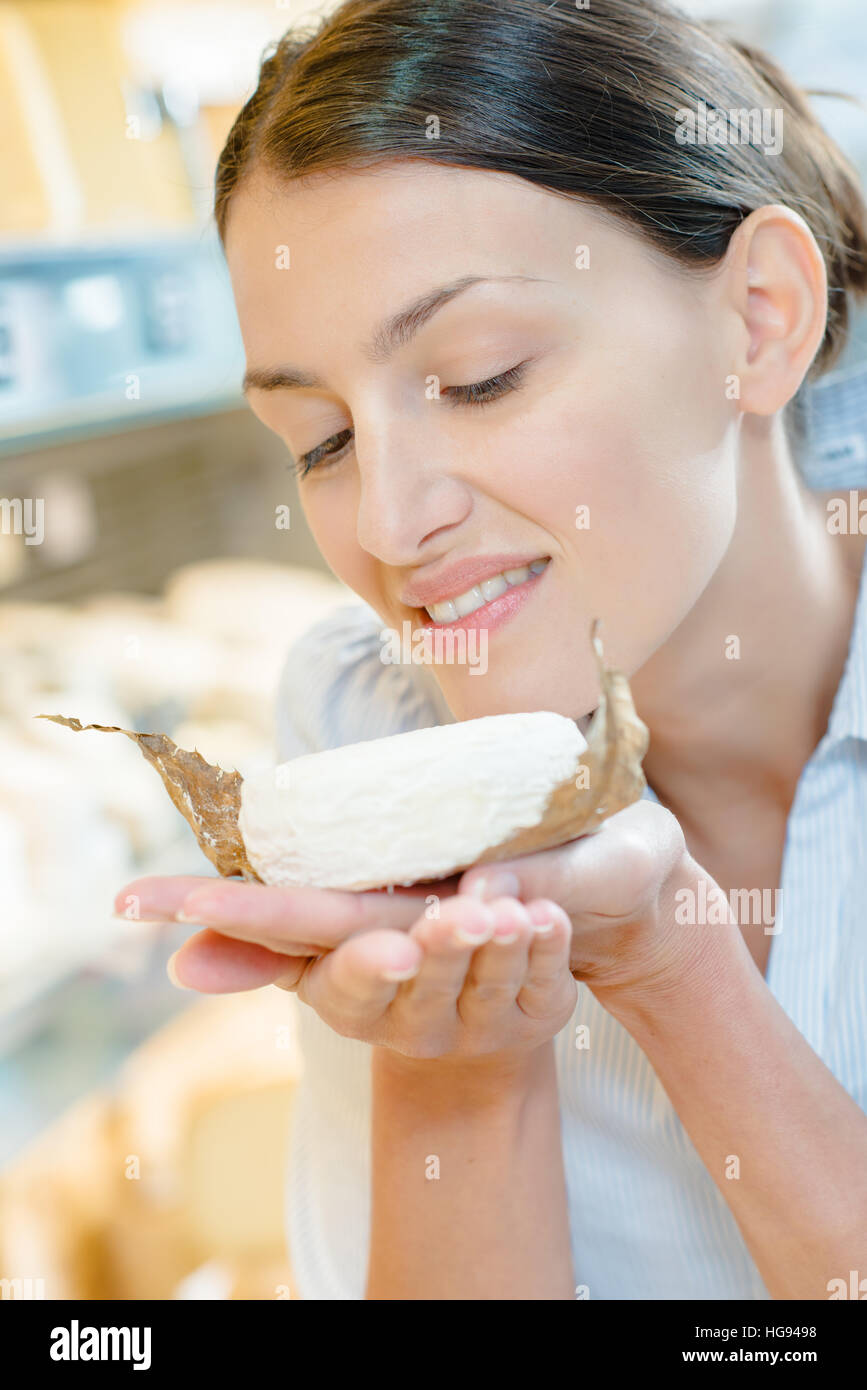 the smell of cheese Stock Photo - Alamy