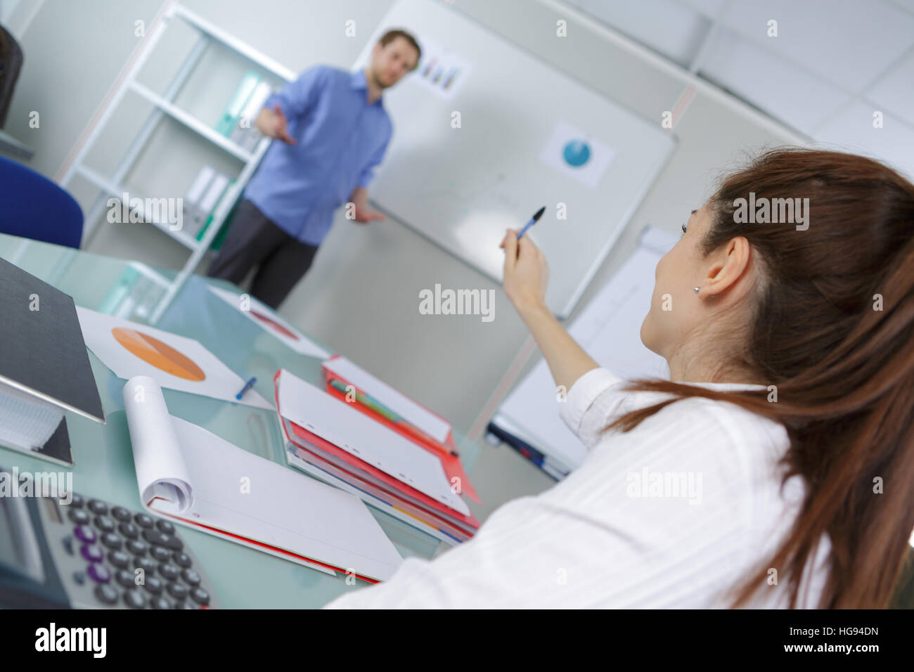 making a graph Stock Photo - Alamy