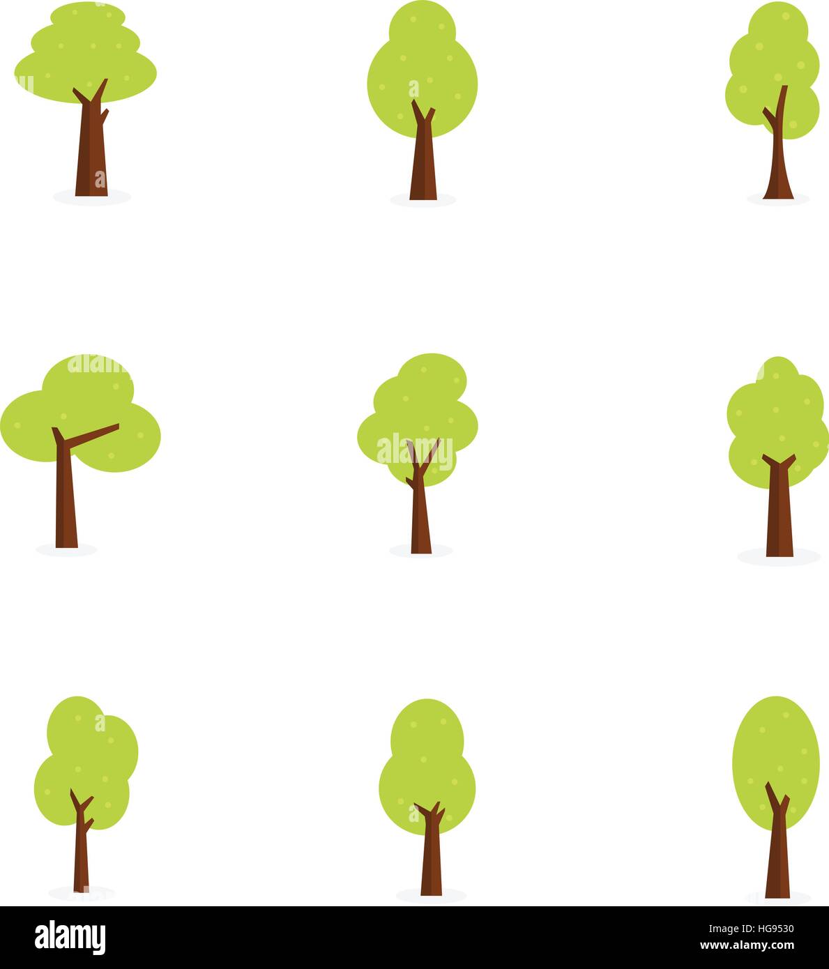 Set of tree collection vector Stock Vector Image & Art - Alamy