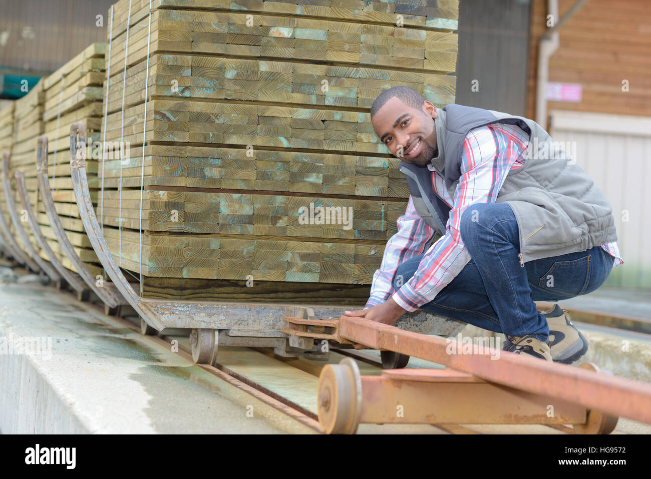 preparing the heavy load Stock Photo - Alamy