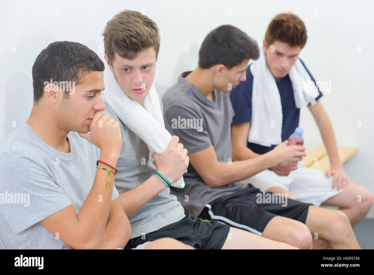 young men having a discussion Stock Photo - Alamy