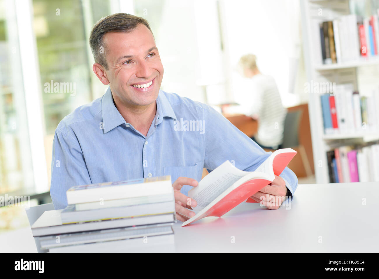 famous writer smiling Stock Photo - Alamy
