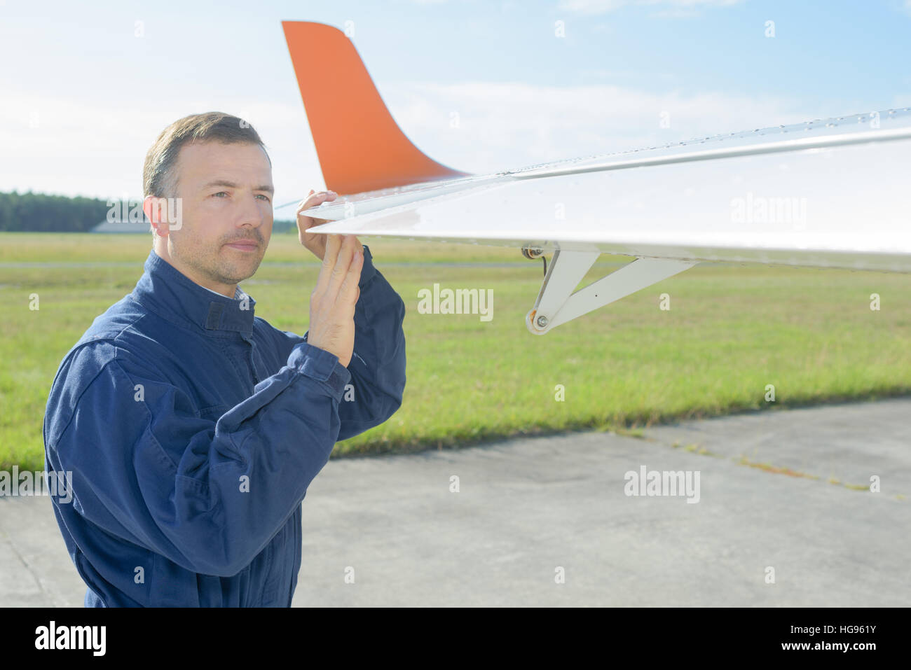 checking the wings Stock Photo - Alamy