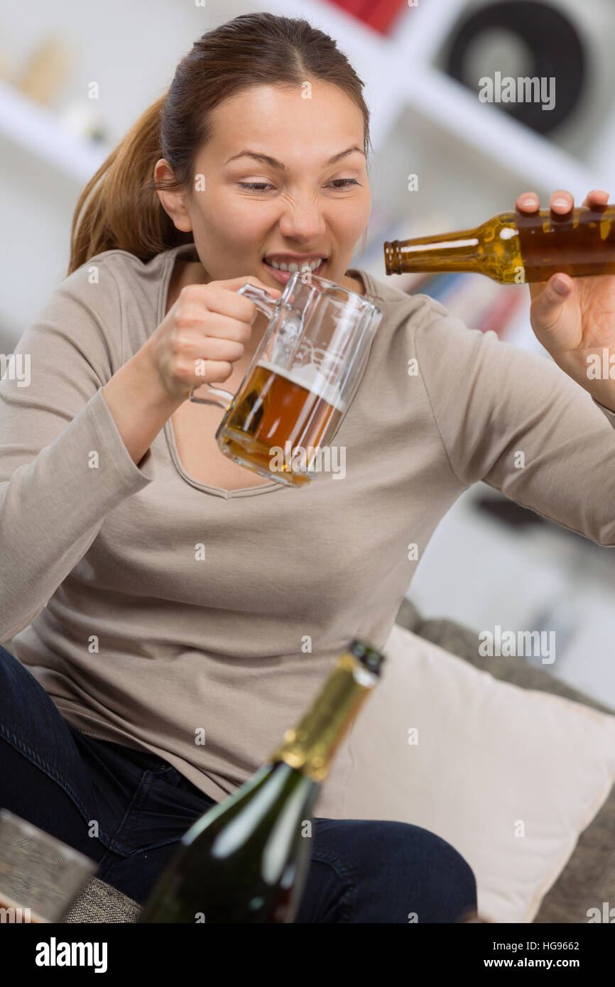 excessive alcohol drinking Stock Photo - Alamy