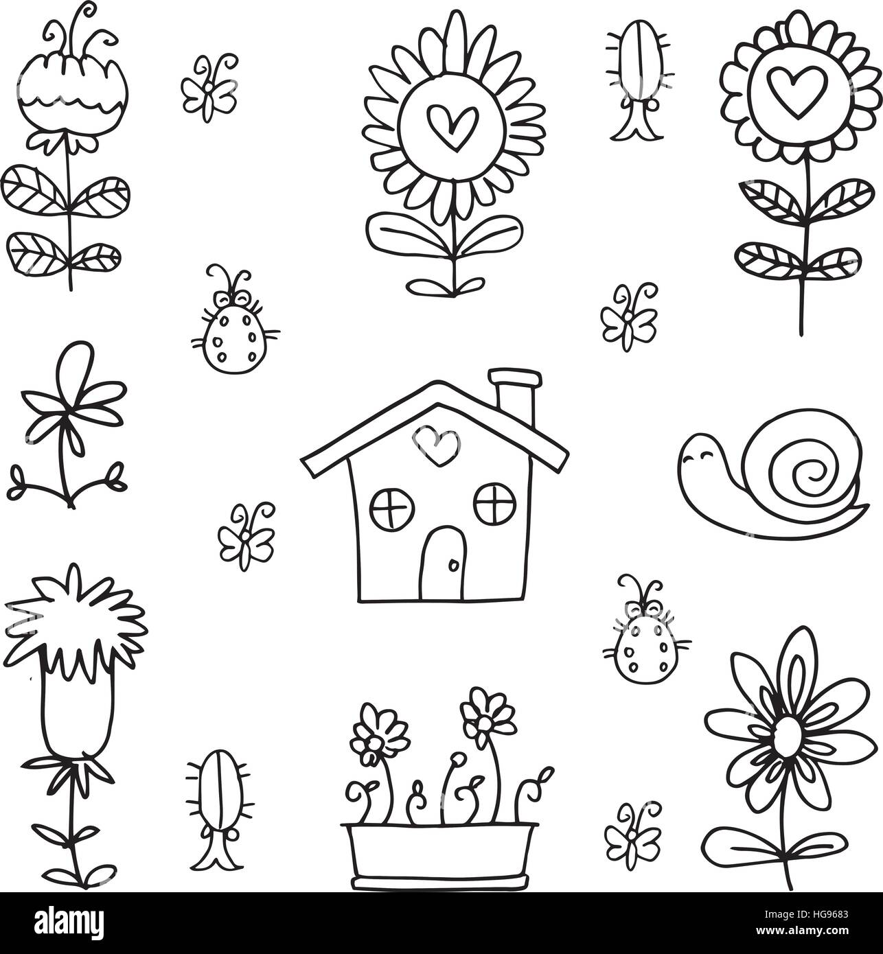 Spring the doodles hi-res stock photography and images - Alamy