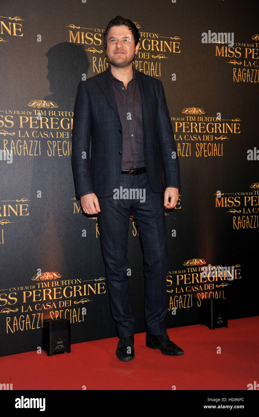 Edoardo Pesce attending the Rome premiere of 'Miss Peregrine's Home for ...