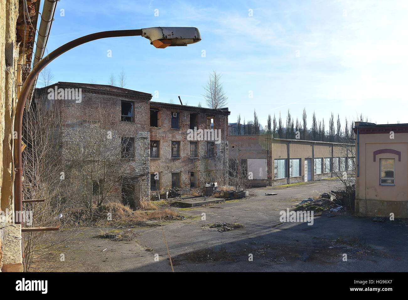 former concentration camp buildings in Brnenec Stock Photo - Alamy