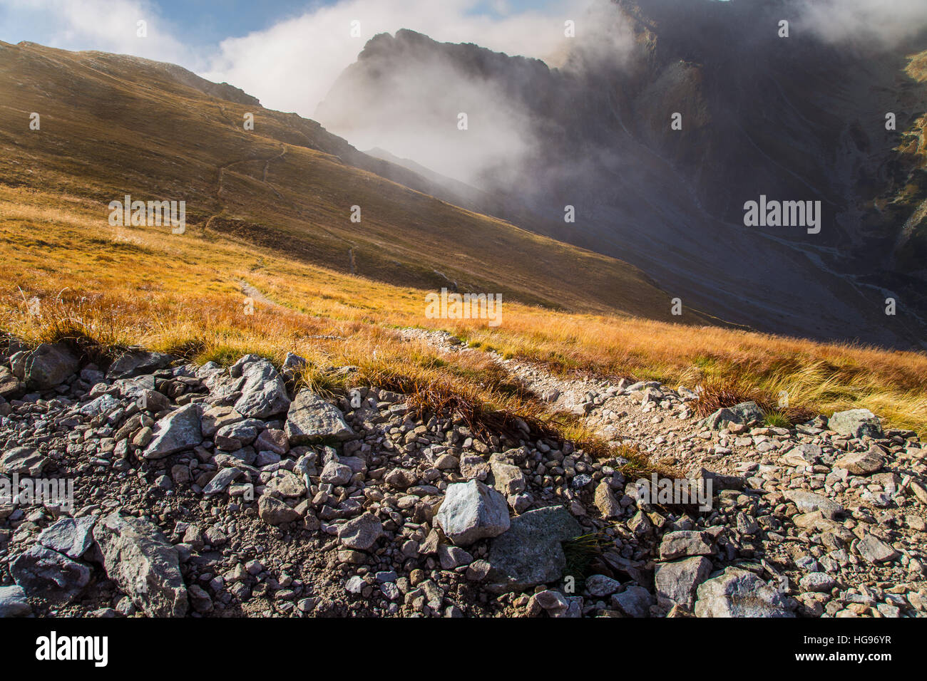 A beautiful mountain landscape above tree line Stock Photo - Alamy