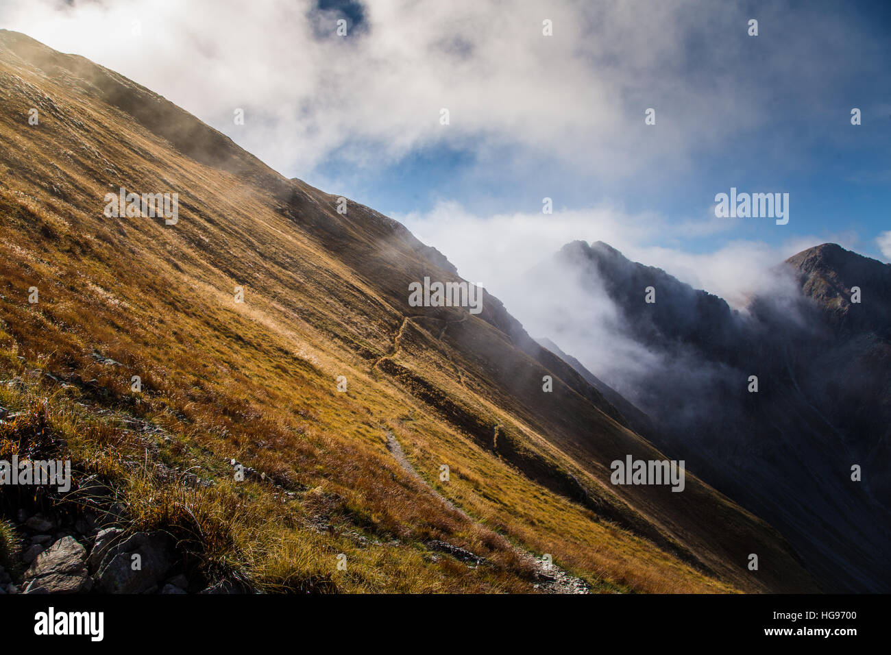 A beautiful mountain landscape above tree line Stock Photo - Alamy