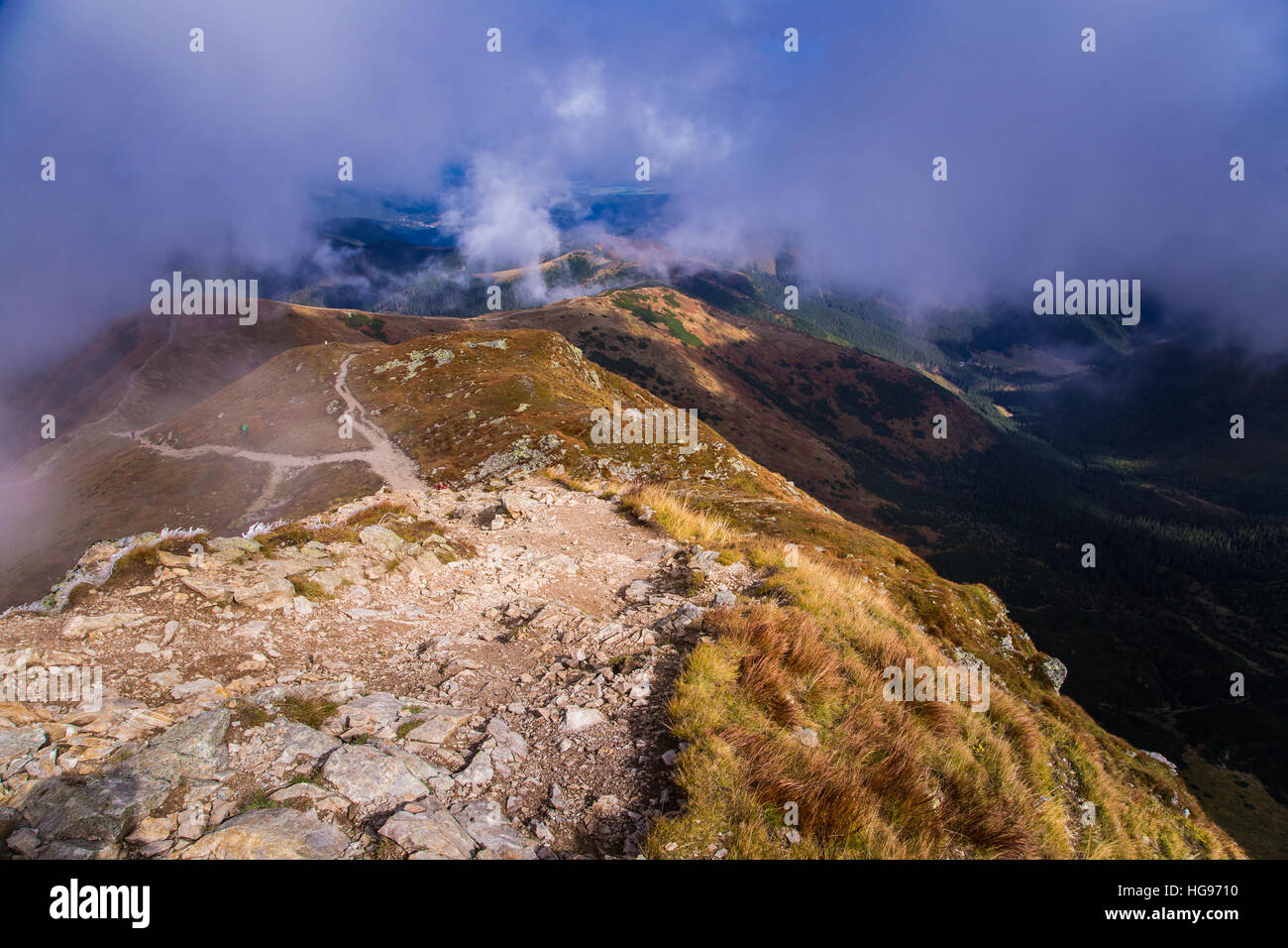 A beautiful mountain landscape above tree line Stock Photo - Alamy