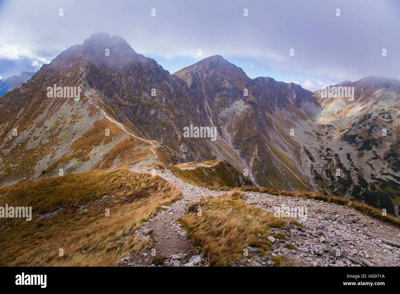 A beautiful mountain landscape above tree line Stock Photo - Alamy