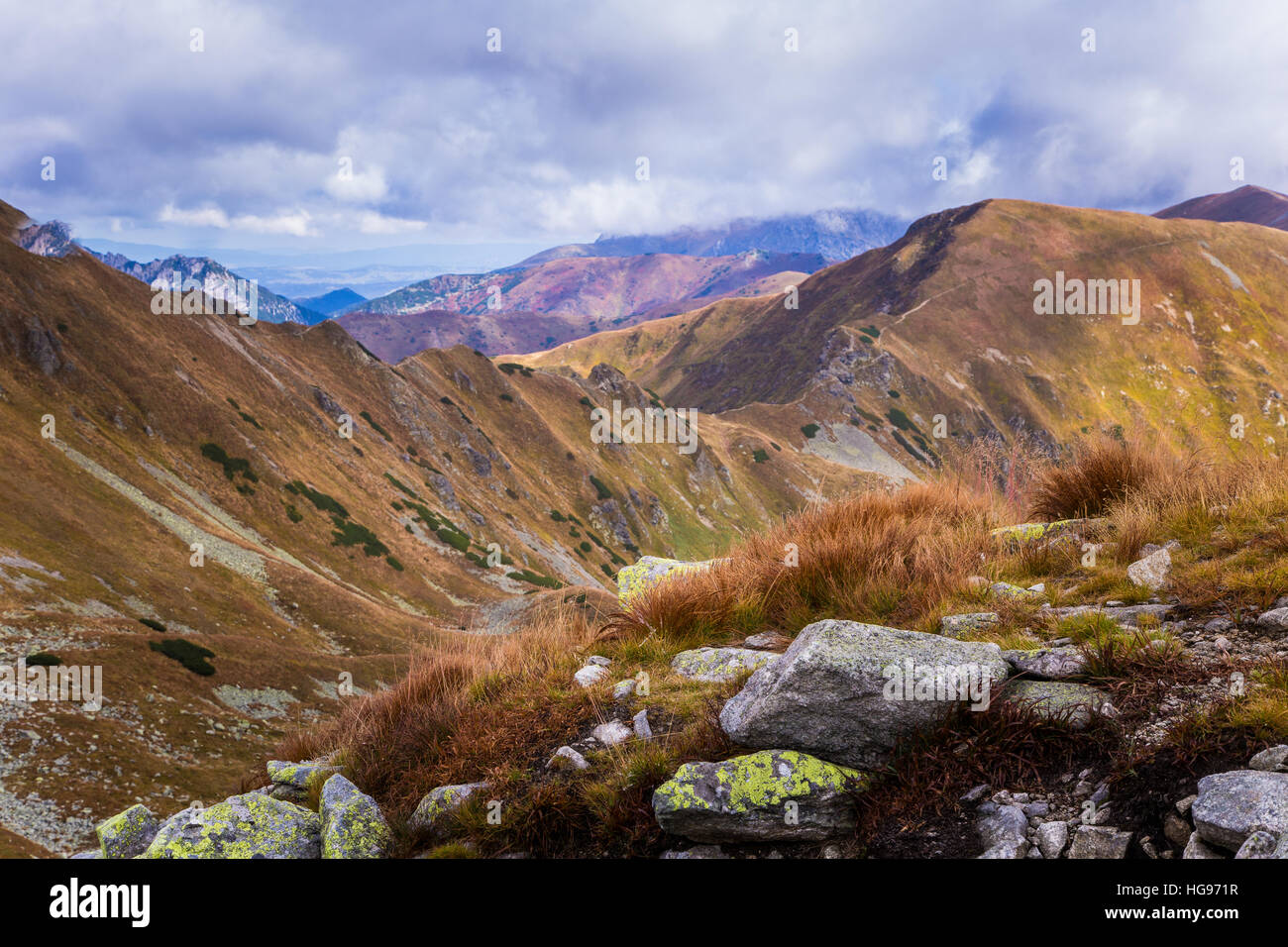 A beautiful mountain landscape above tree line Stock Photo - Alamy