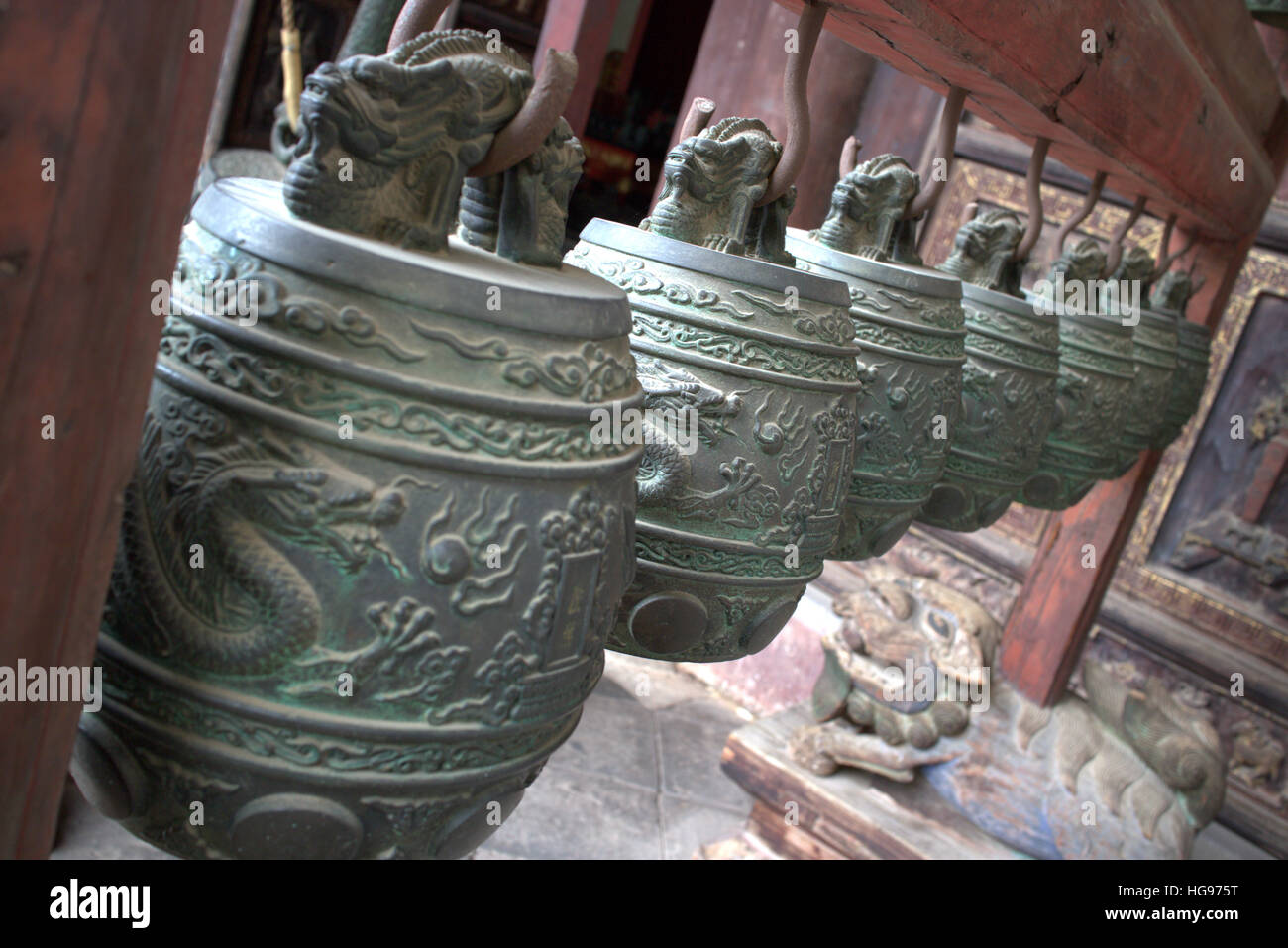 Object inside the temple of Confucius in jianshui, Yunnan, China Stock ...
