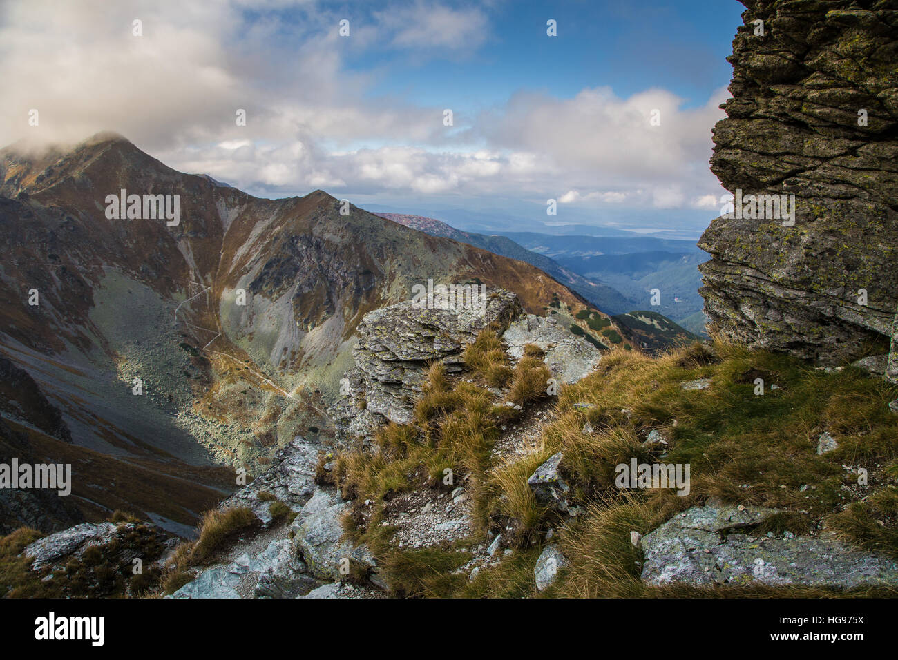 A beautiful mountain landscape above tree line Stock Photo - Alamy