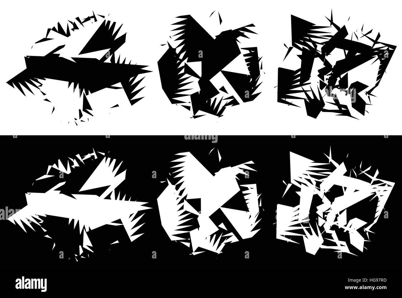 Element(s) with rotating distortion, spiral effect. Abstract geometric ...