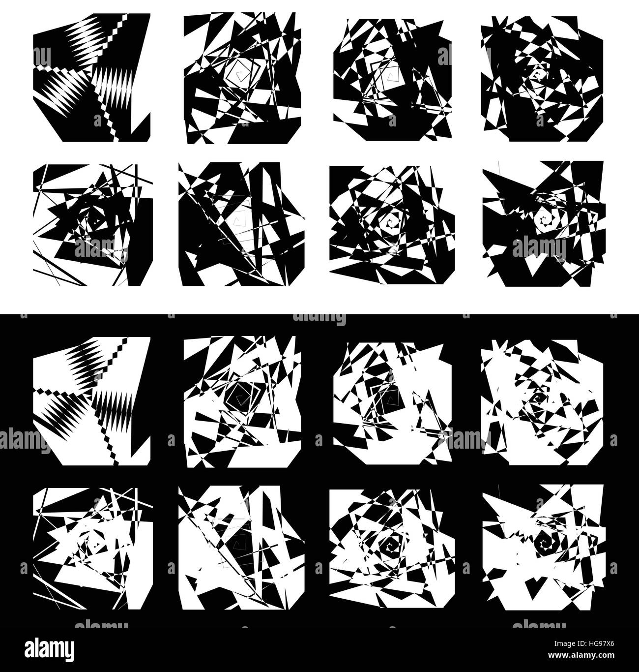 Edgy patterns Black and White Stock Photos & Images - Alamy