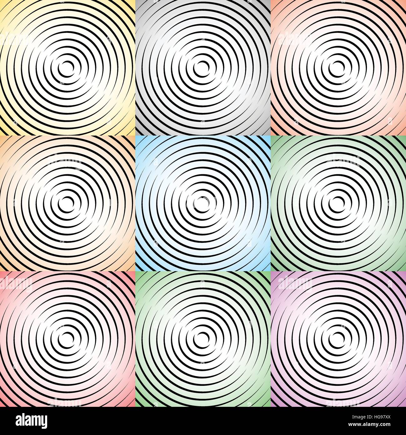Concentric rings, circles pattern. Circles background pattern Stock ...