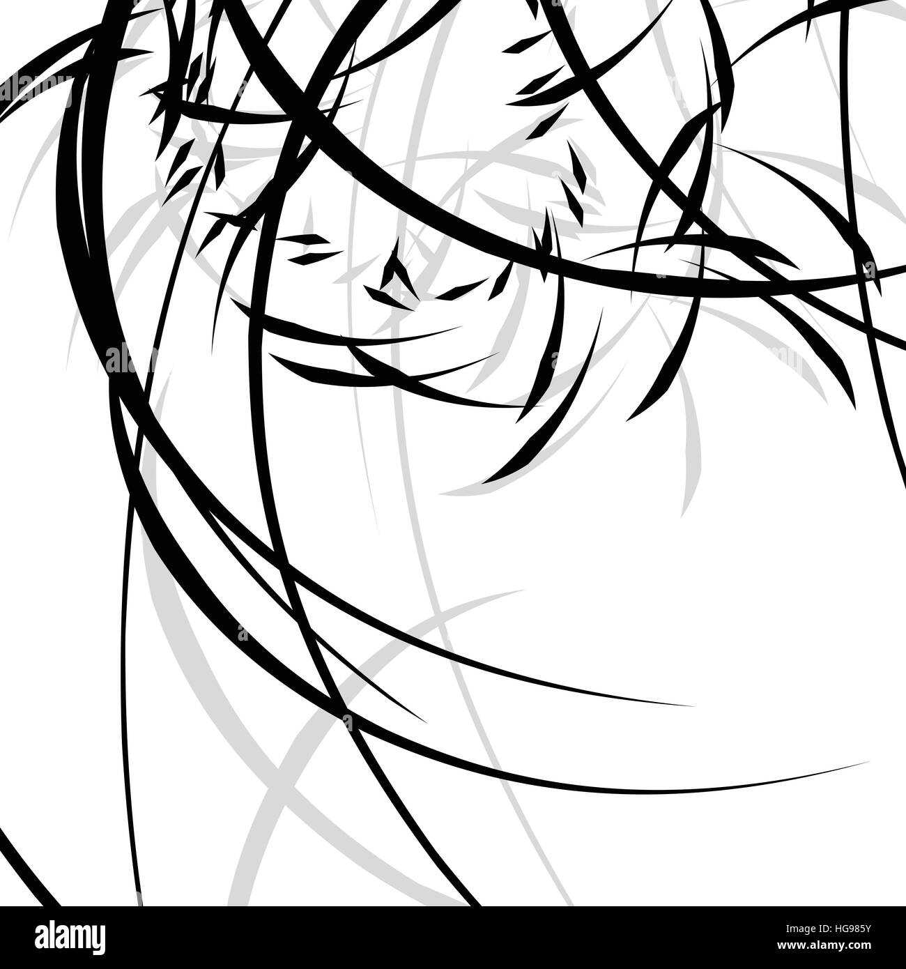 Abstract Illustration With Curvy Lines Random Dynamic Lines Pattern