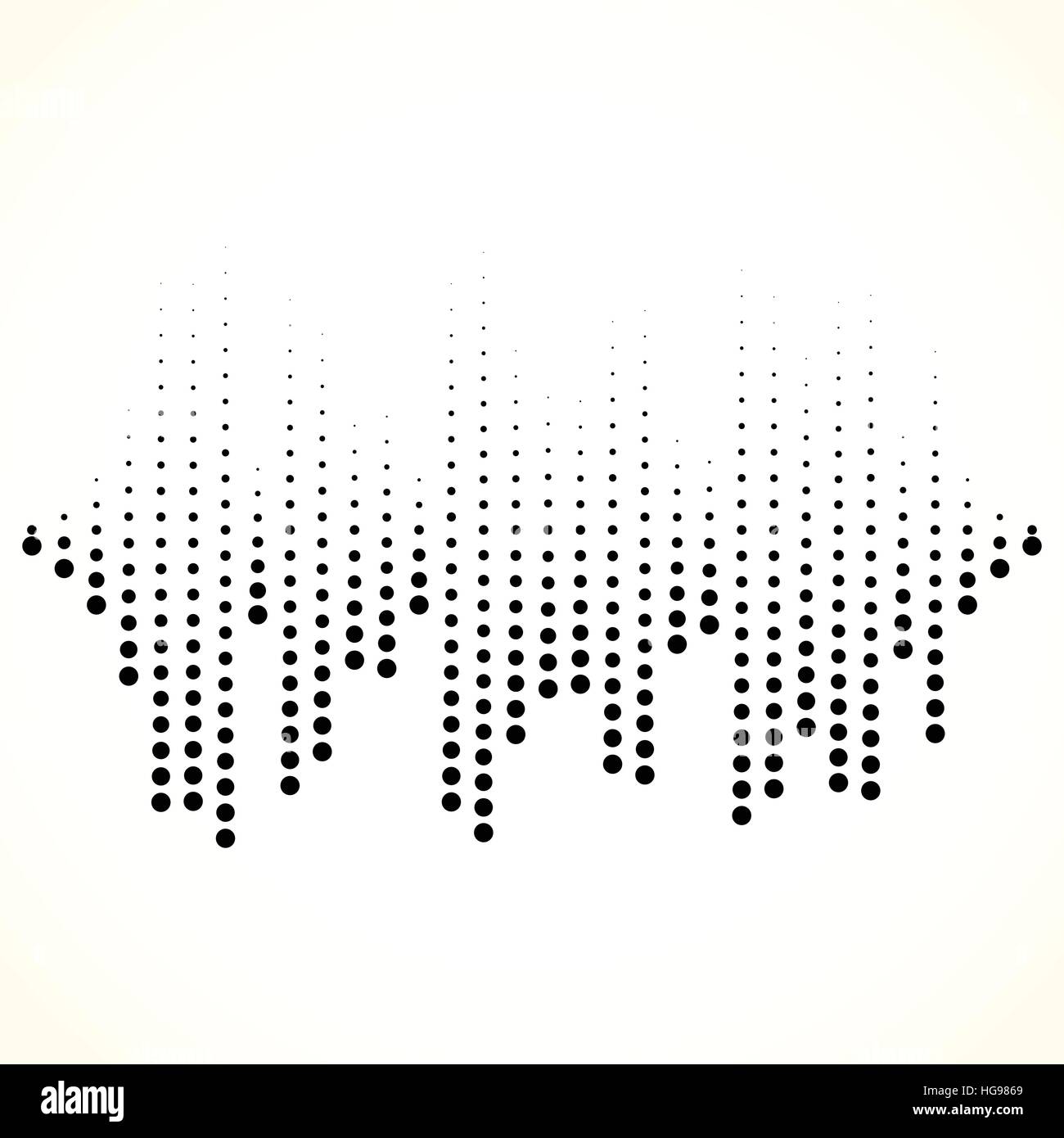 Dotted equaliser (equalizer, EQ) lines. Vertical dots Stock Vector ...