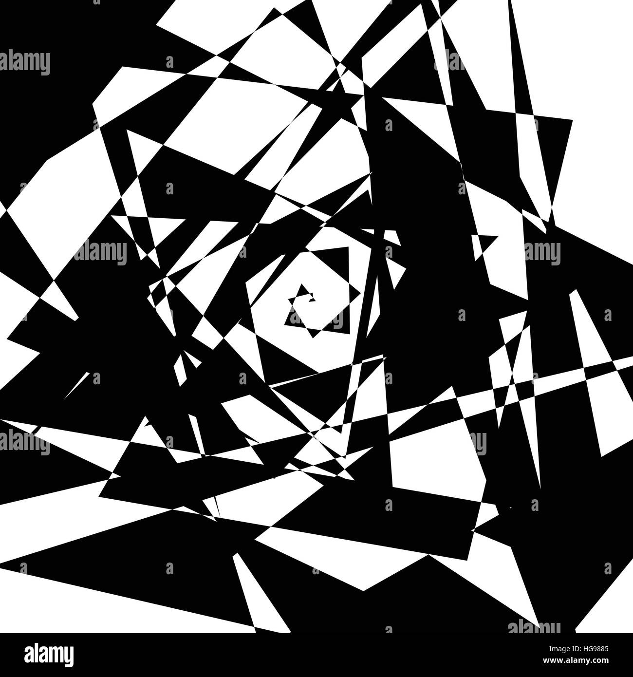 Geometric edgy rough pattern. Abstract black and white art Stock Vector ...