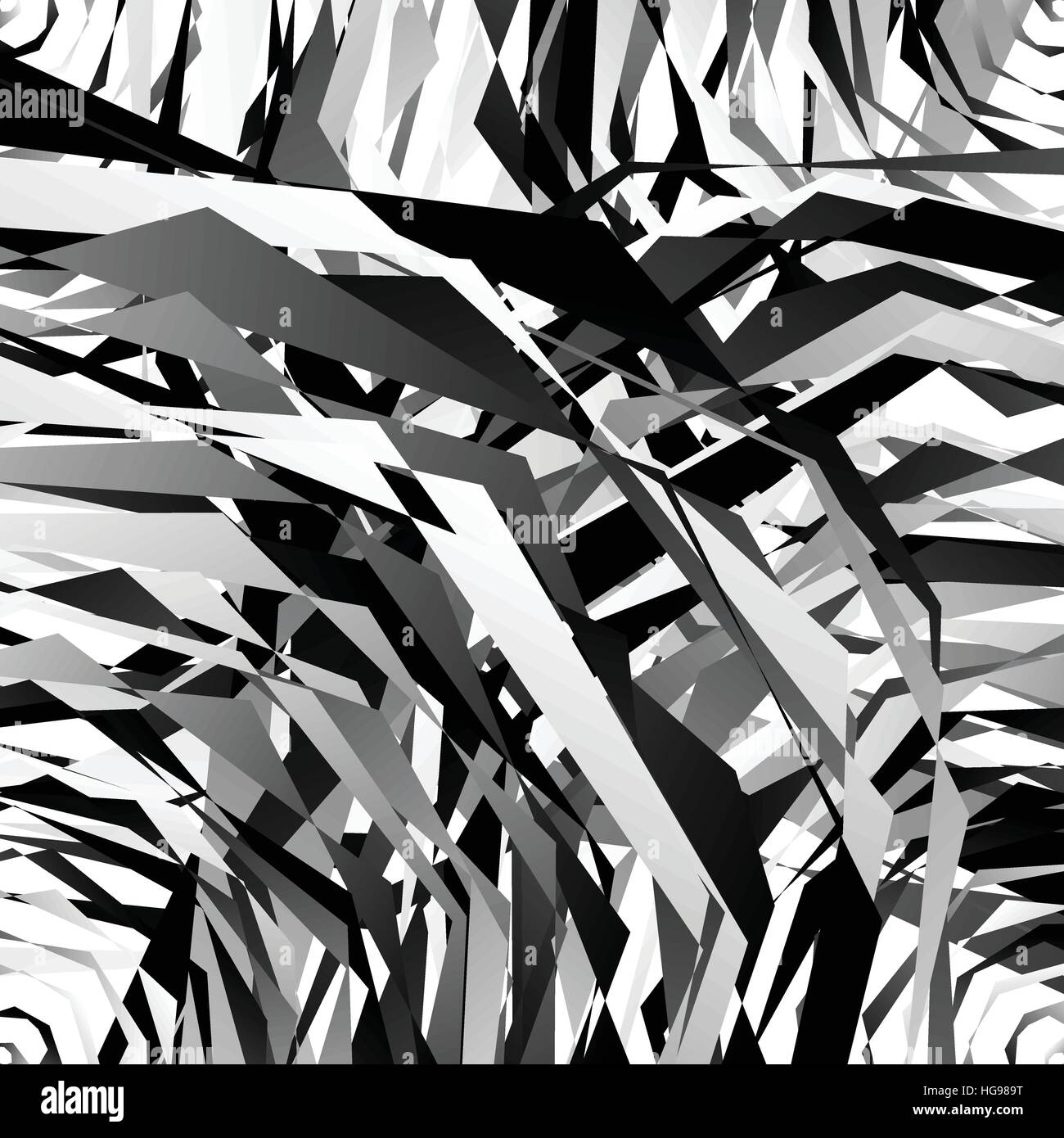 Geometric edgy rough pattern. Abstract black and white art Stock Vector ...