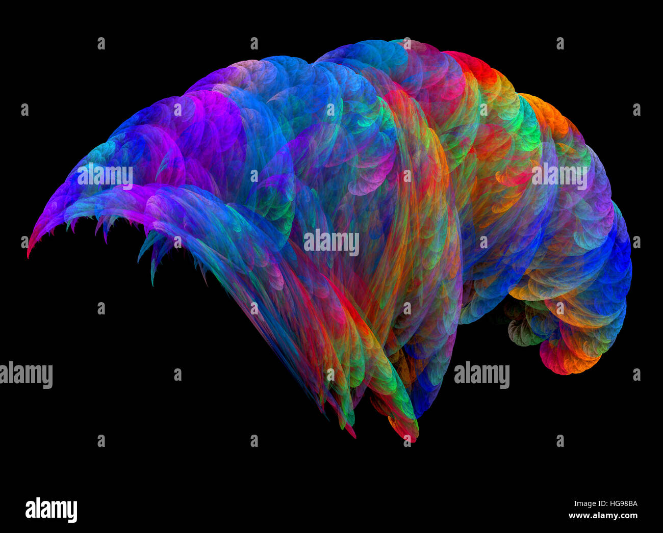 Plume Of Colours Stock Photo - Alamy
