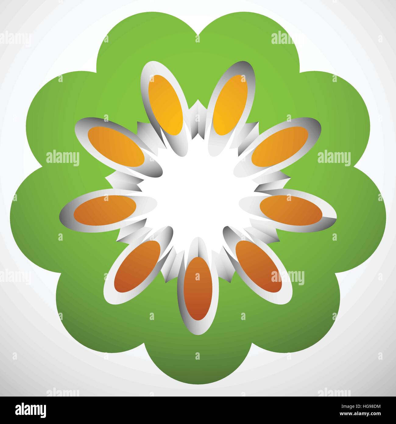 3d Geometric circular floral / flower motif Stock Vector Image & Art ...