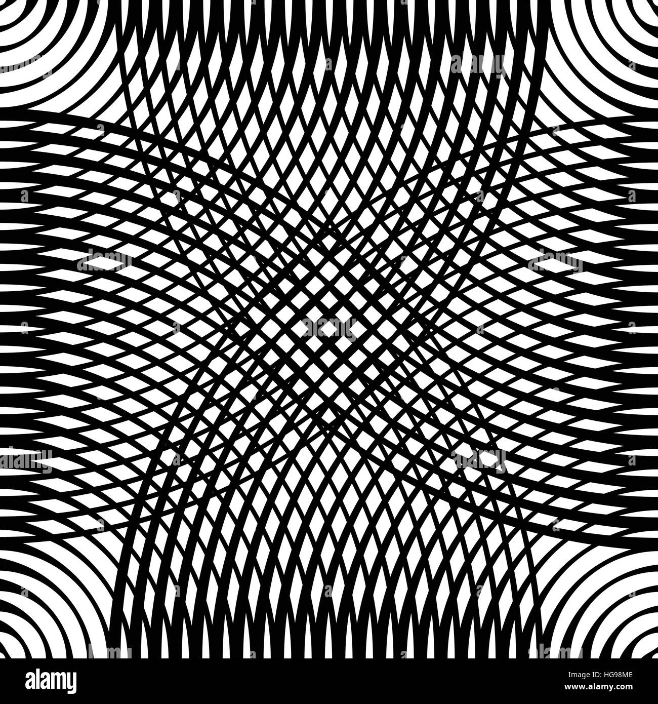 Grid, mesh pattern of circles with dynamic lines. Circular grid Stock Vector Image & Art - Alamy