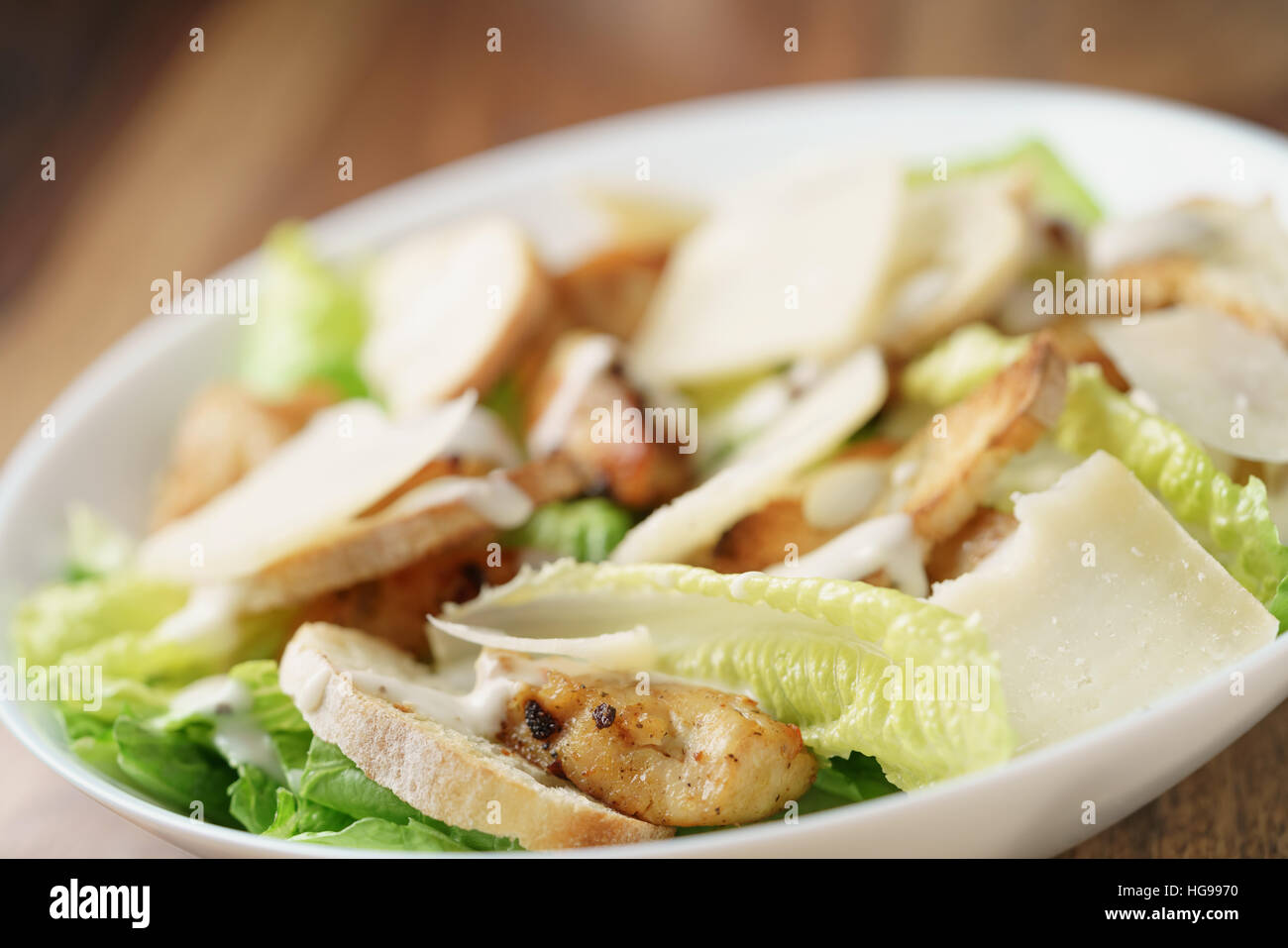 Chicken Caesar Salad High Resolution Stock Photography and Images - Alamy