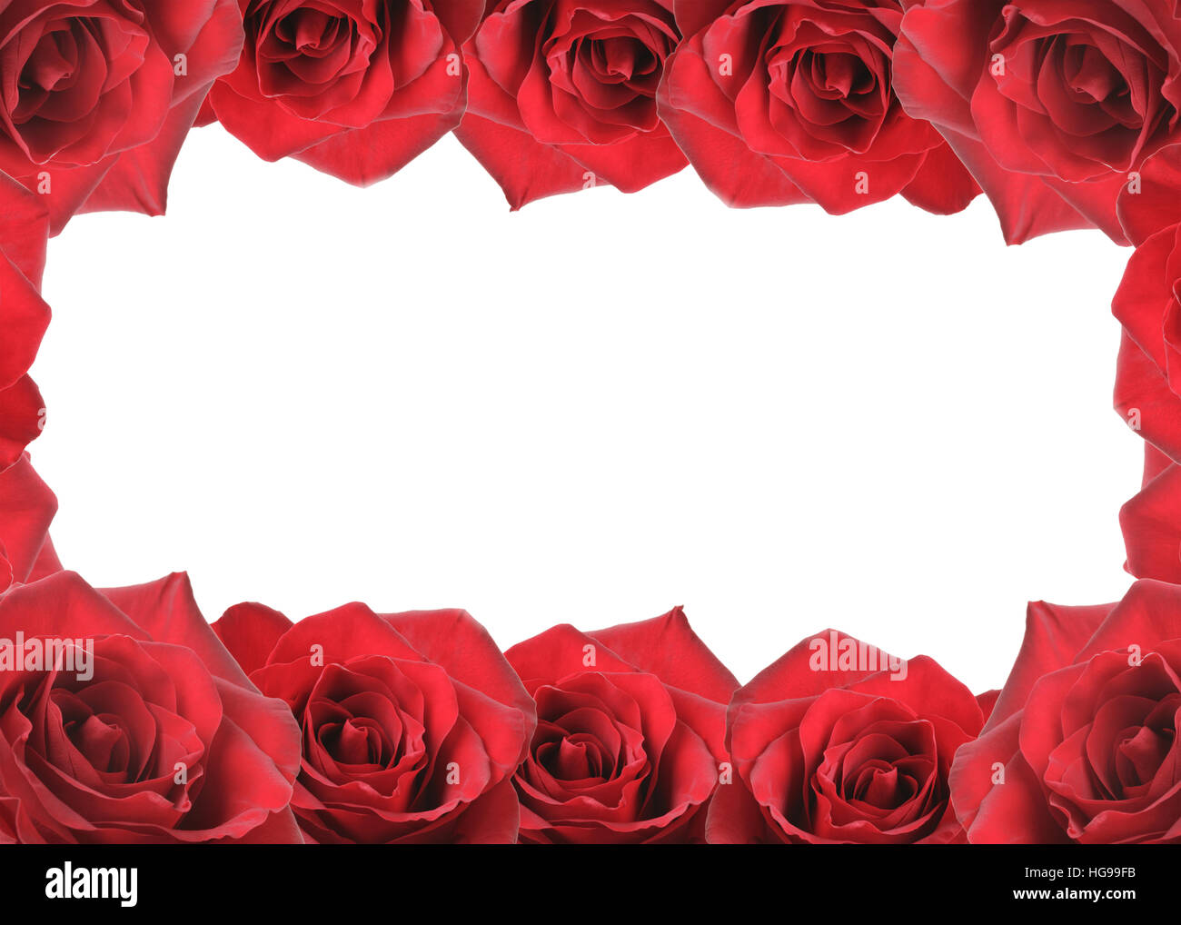 collage of roses forms border Stock Photo - Alamy