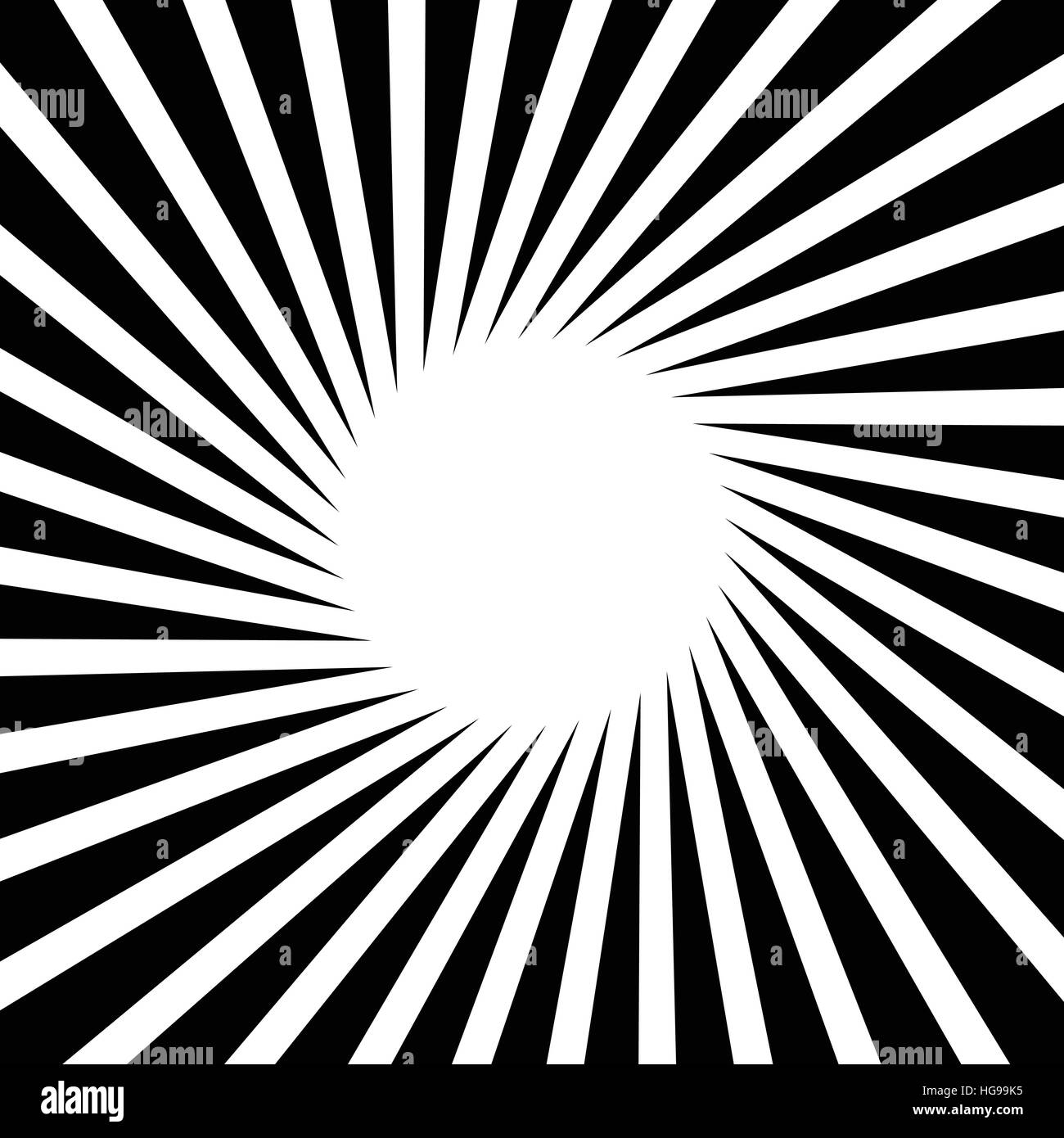 Rotating starburst. Rays, beams with rotating spiral effect Stock ...