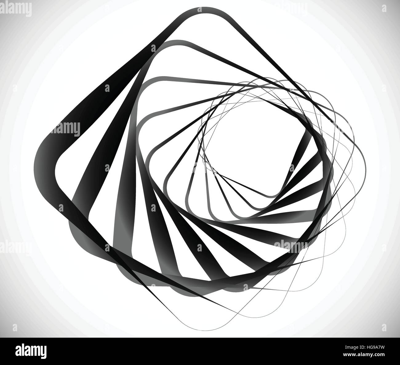 Geometric spiral element made of squares Stock Vector Image & Art - Alamy