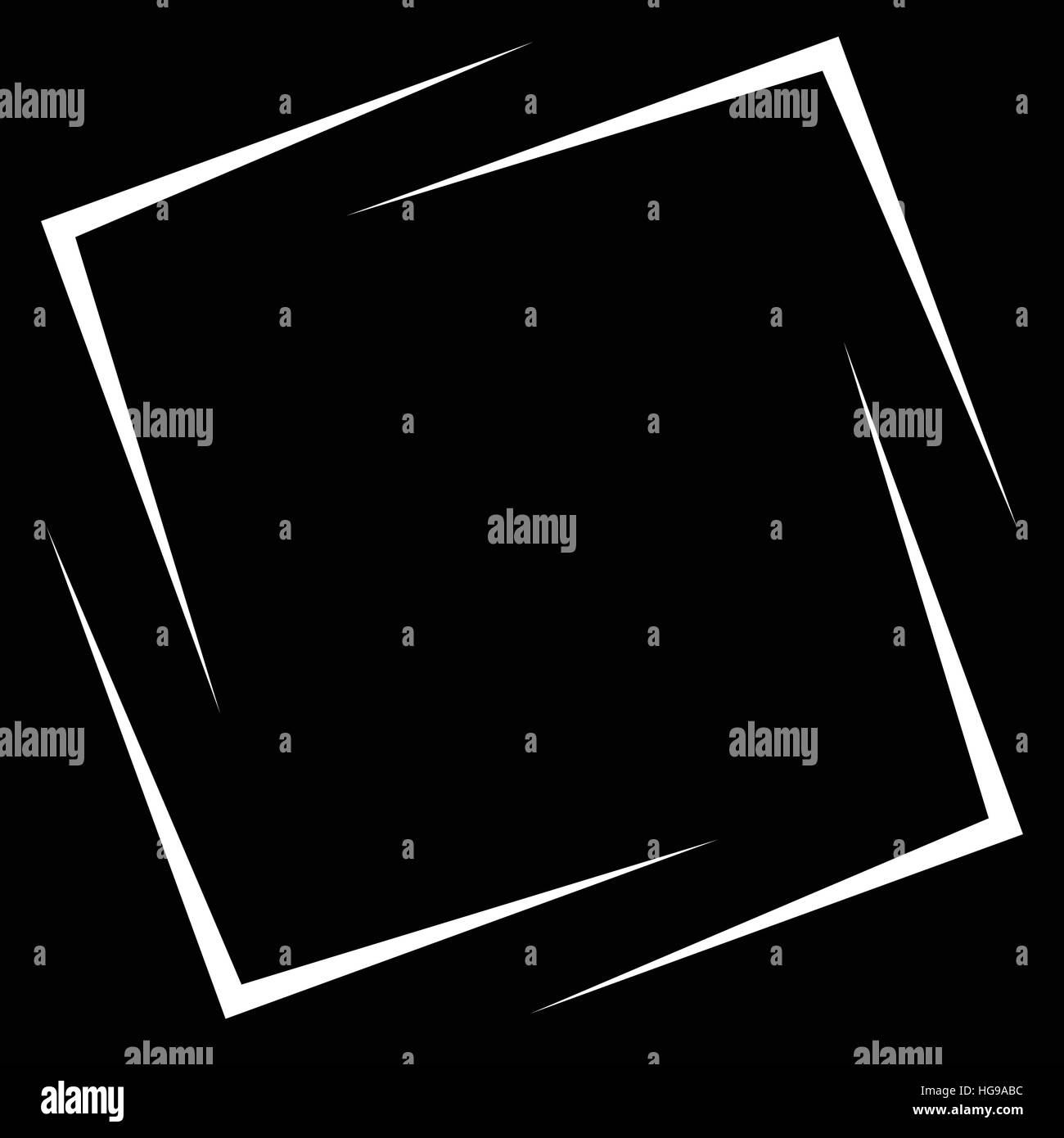 Square photo, picture frame, picture border. Conceptual crosshair ...