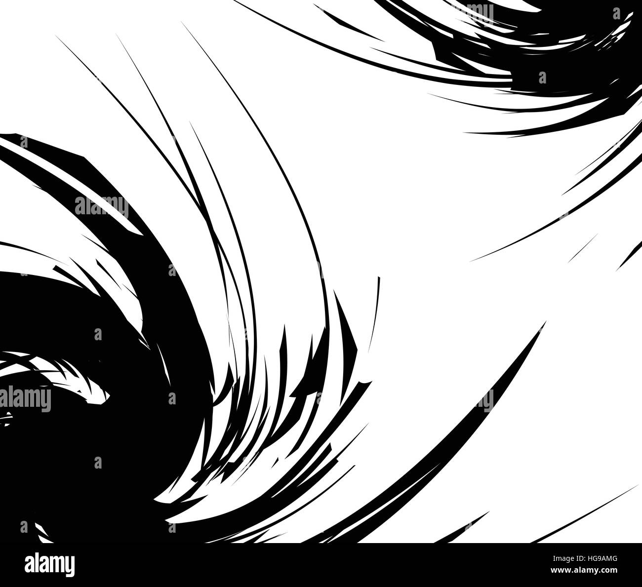 Abstract art with twisted, grungy shapes. Minimal abstract art Stock ...