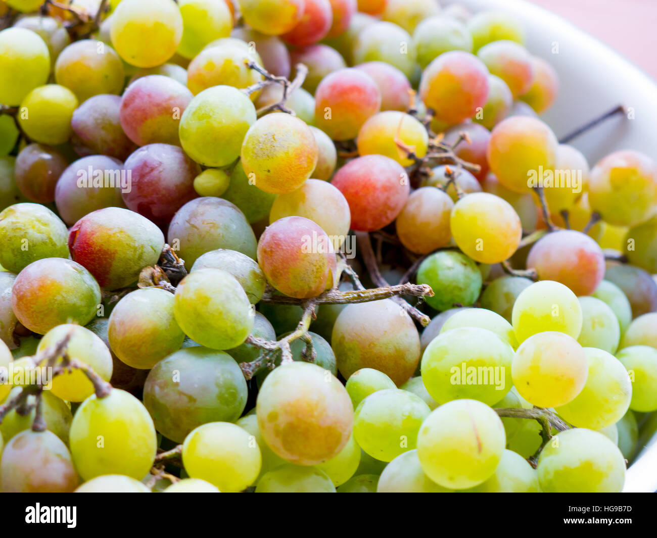 The vegetable variocolored grape object Stock Photo - Alamy