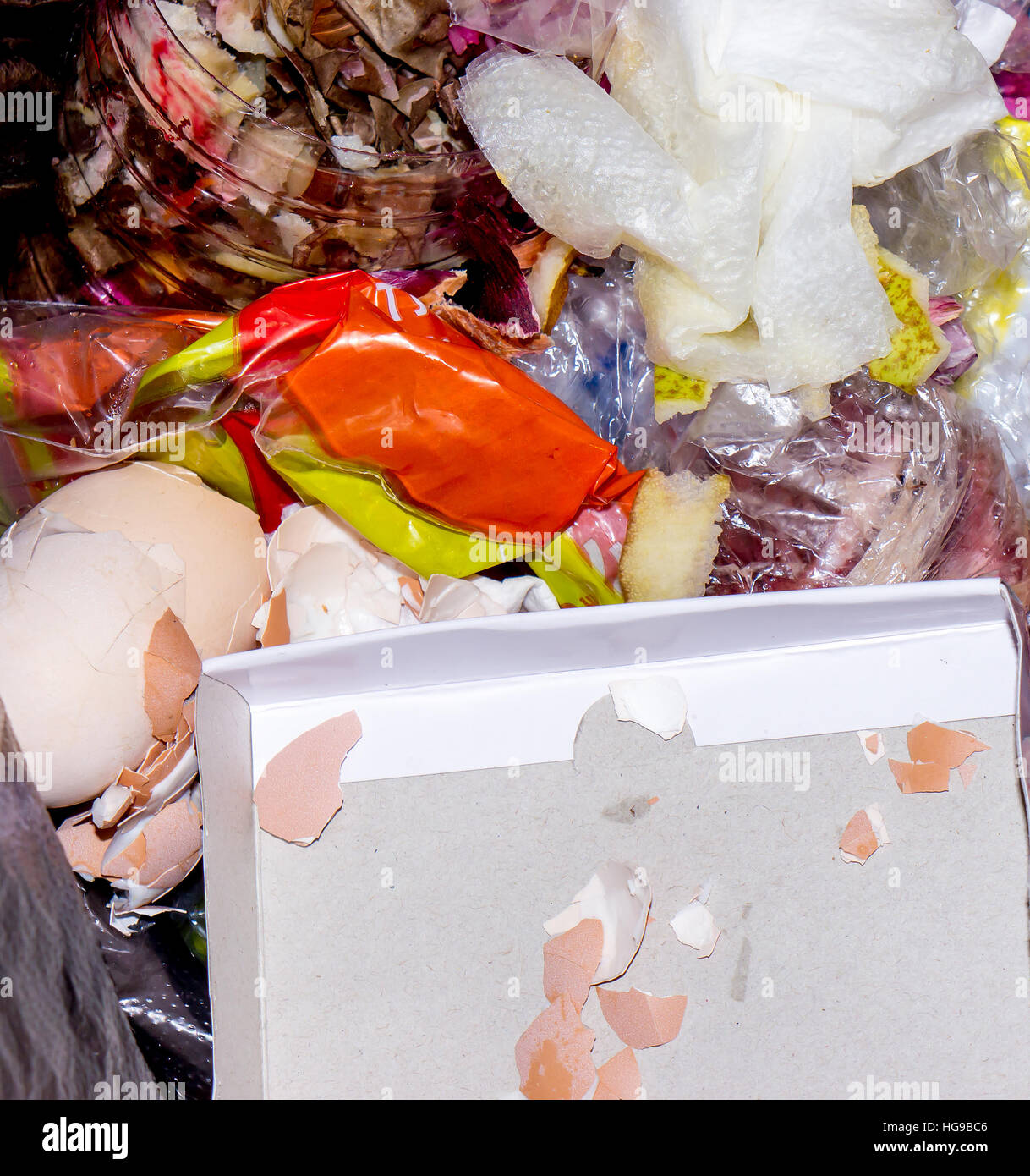 The food garbage texture and objects Stock Photo - Alamy