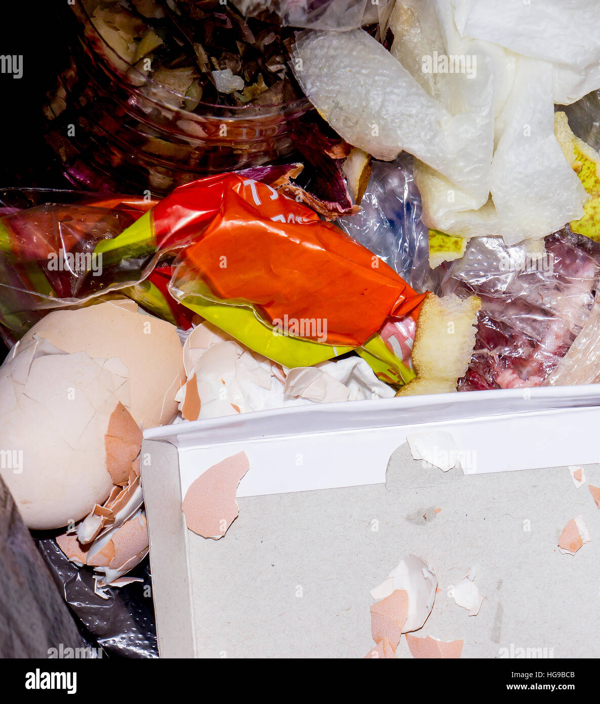 The food garbage texture and objects Stock Photo - Alamy