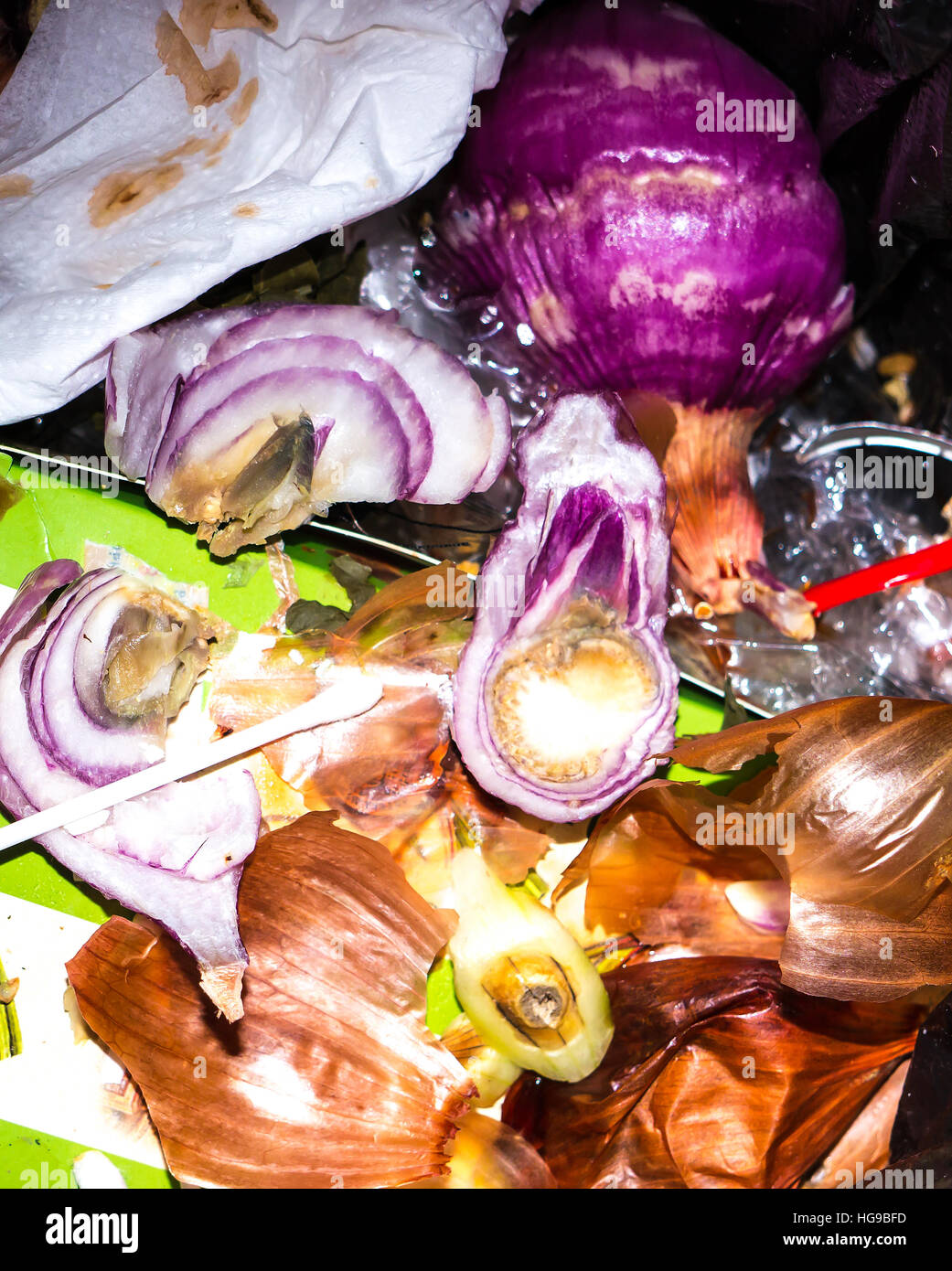 The food garbage texture and objects Stock Photo - Alamy