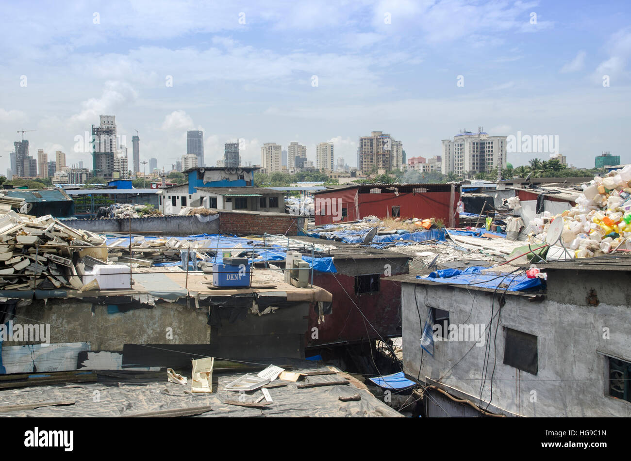 Dharavi slum, Mumbai, India Stock Photo - Alamy