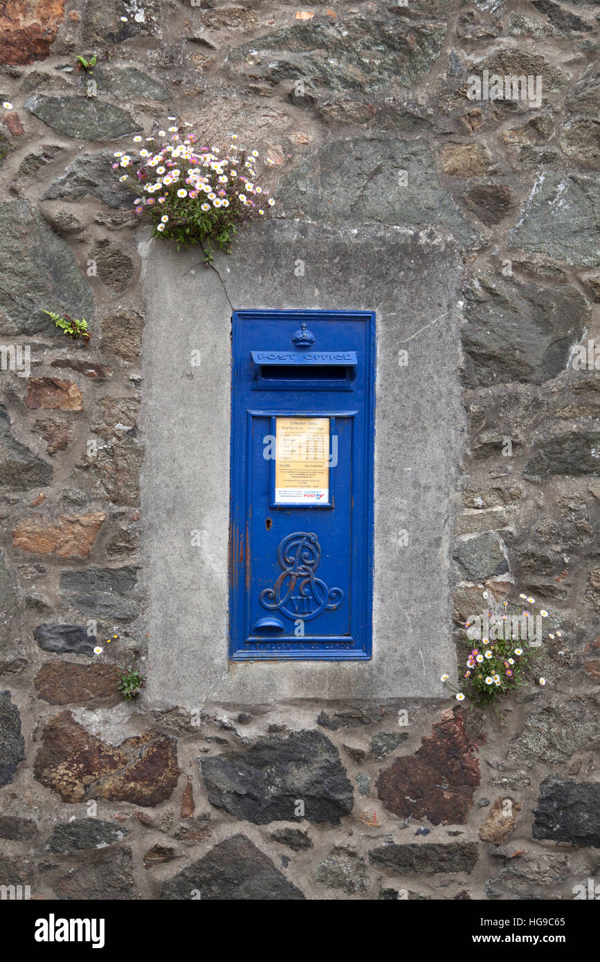 Post box at St Peter Port Stock Photo - Alamy