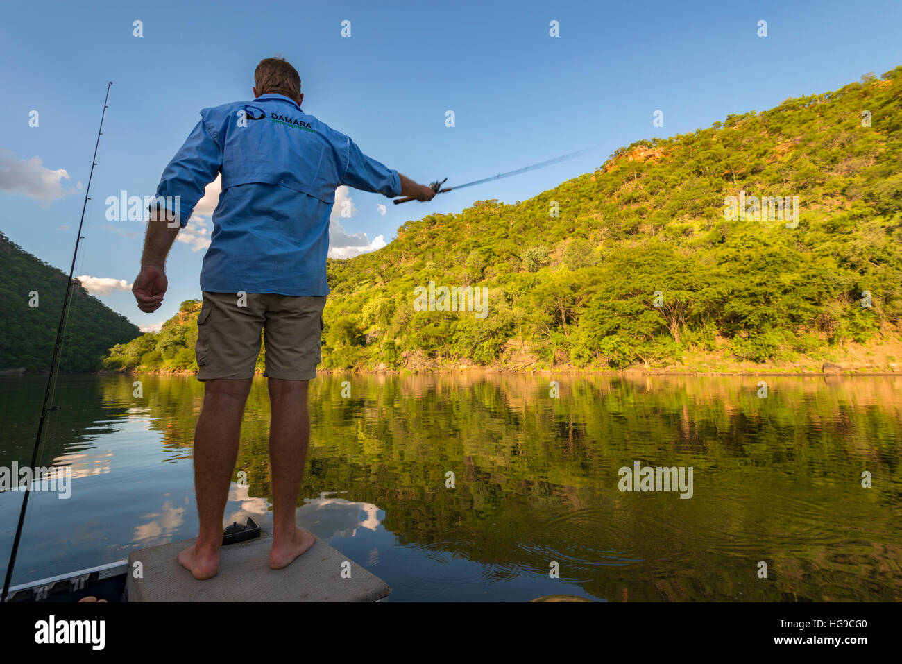 Fishing angling bream tiger Zambezi River Zimbabwe Stock Photo - Alamy